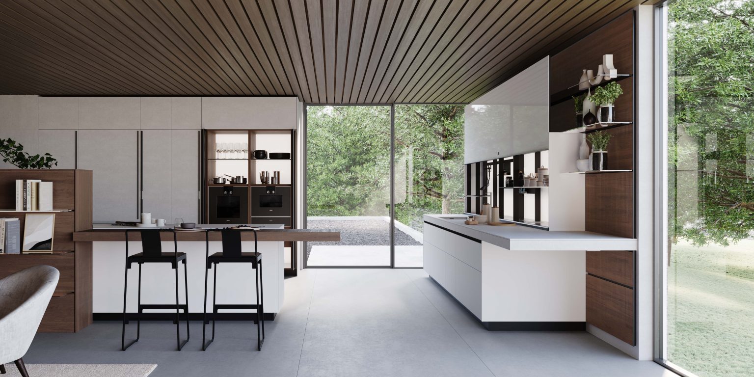 Genius Loci: a modern customised kitchen in a LEED house